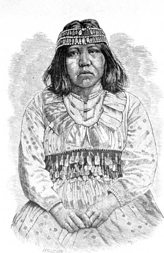 Illustrated Maidu Indian Girl with Ornaments — Calisphere