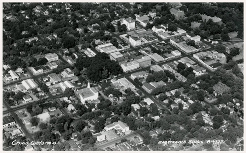 Aerial view Chico California — Calisphere