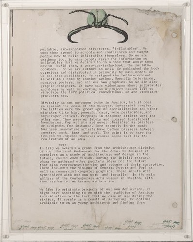 Portable, air-supported structures, 'inflatables'.... (Ant Farm ...