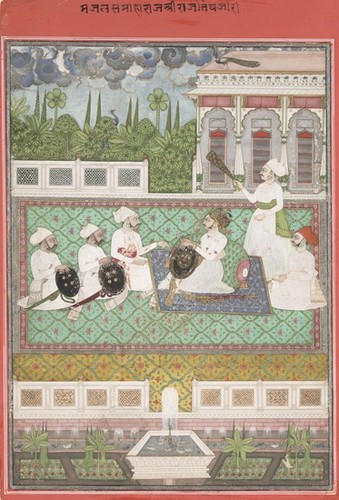Maharaja Raja [Gaja] Singh and courtiers — Calisphere