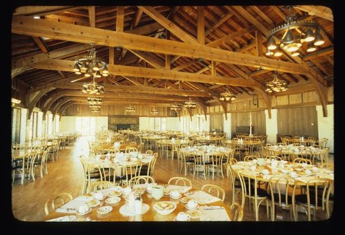 YWCA Asilomar, Crocker Dining Hall, interior — Calisphere