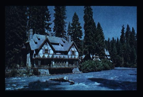 Wyntoon, "The Village" houses, exterior, McCloud River — Calisphere