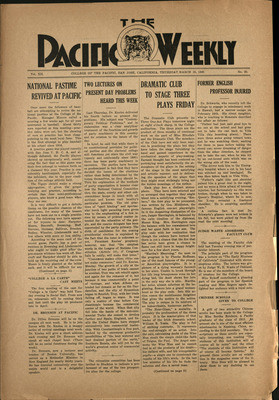 The Pacific Weekly, March 18, 1920 — Calisphere
