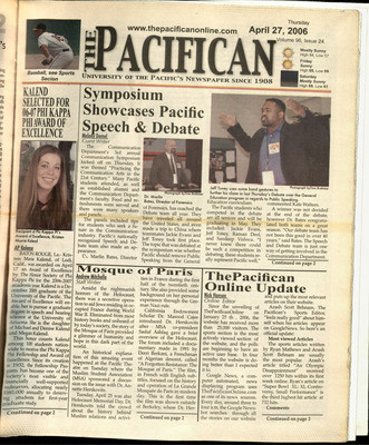 The Pacifican April 27, 2006 — Calisphere