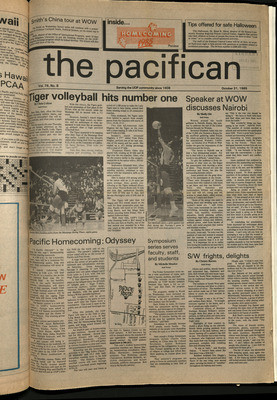 The Pacifican, October 31, 1985 — Calisphere