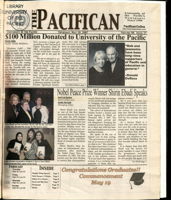 The Pacifican May 10, 2007 — Calisphere