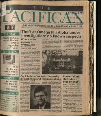 The Pacifican, October 13,1994 — Calisphere
