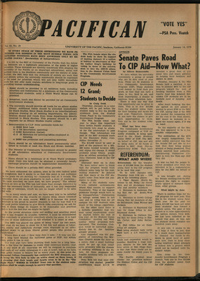 Pacifican, January 14, 1970 — Calisphere