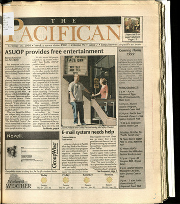 The Pacifican October 14, 1999 — Calisphere