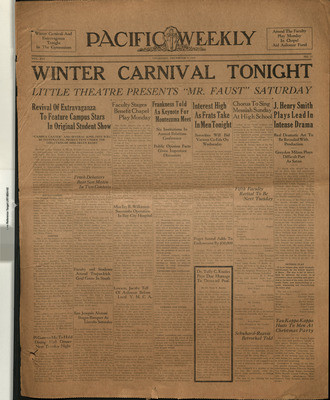 The Pacific Weekly, December 6, 1928 — Calisphere