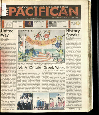The Pacifican October 24, 2002 — Calisphere
