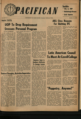 Pacifican, October 18, 1968 — Calisphere