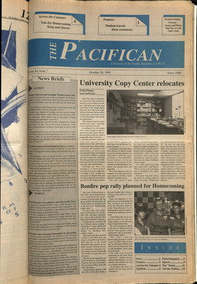 The Pacifican, October 28,1993 — Calisphere