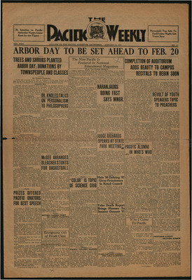 The Pacific Weekly, January 15, 1925 — Calisphere