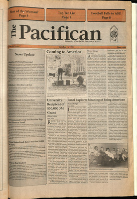 The Pacifican, October 15,1992 — Calisphere