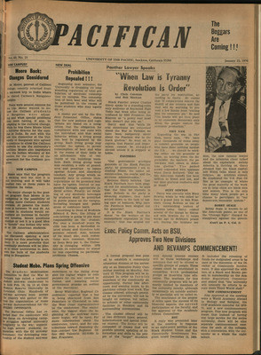 Pacifican, January 23, 1970 — Calisphere