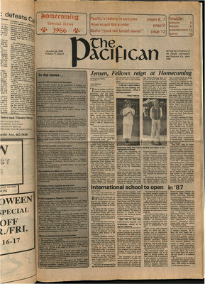 The Pacifican, October 24, 1986 — Calisphere