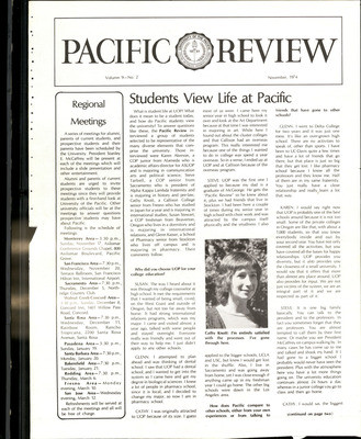 Pacific Review November 1974 — Calisphere