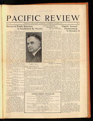 Pacific Review October 1931 — Calisphere