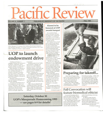 Pacific Review Fall 1993 — Calisphere