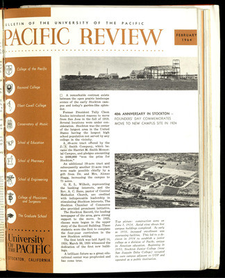 Pacific Review February 1964 (Bulletin of the University of the Pacific ...