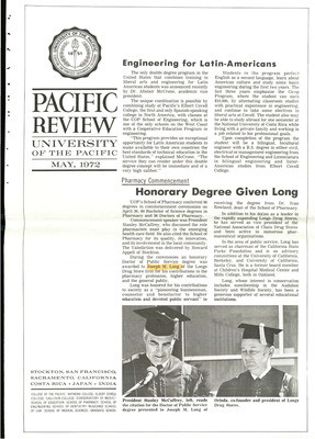 Pacific Review May 1972 — Calisphere
