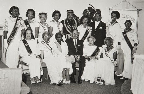 Santa Barbara Eastern Star Jewel Chapter Number 20 : standing l. to r ...