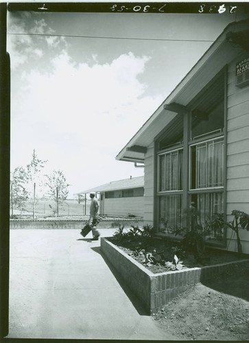 View of Chester Washington Golf Course clubhouse — Calisphere