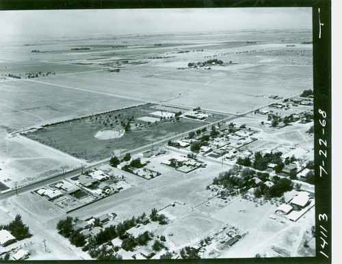 Aerial view of George Lane Park — Calisphere