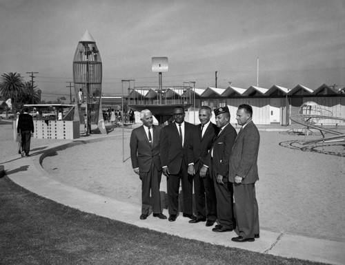 View of Supervisor Burton W. Chace at George Washington Carver Park ...