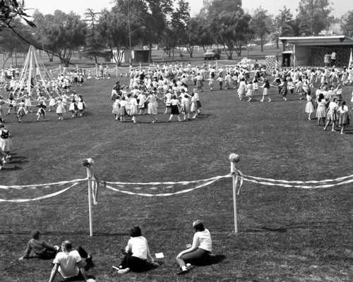 View of a celebration at Arcadia Community Regional Park — Calisphere