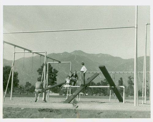 View of the playground at Arcadia Community Regional Park — Calisphere