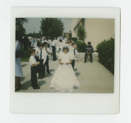 Christina Rivas-Solis at the St. Gregory the Great Church, Whittier ...