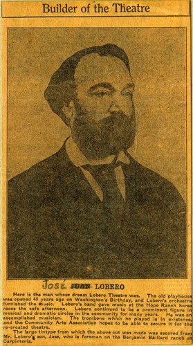 Portrait of Jose Lobero — Calisphere