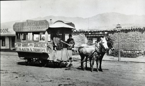 Mule Drawn Trolley on State Street — Calisphere