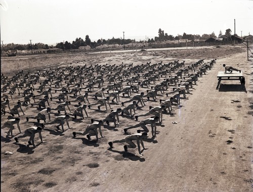 Physical training at Hancock Field — Calisphere