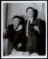 Charlotta Bass with Ben Margolis at a publication party at the Hotel ...