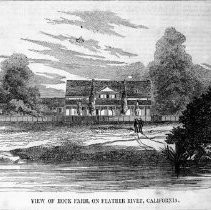 View of Hock Farm, on Feather River — Calisphere