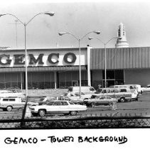 Front view of Gemco Department Store with Tower Theater top in ...