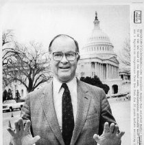 Former New York Congressman Barber Conable news conference as President ...