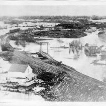 Copy Print: An elevated view of Sacramento during the great flood of ...