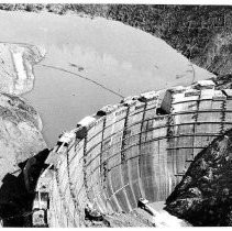 Bullards Bar Dam in its final construction stage — Calisphere