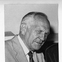 Goodwin Knight, Governor of California from 1953-1959. Here, reading a ...