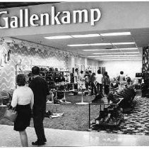 View looking into Gallenkamp Shoes — Calisphere