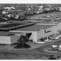 Aerial view of Crossroads Shopping Center — Calisphere