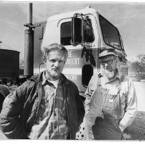 Abe Giesbrecht (right) and nephew Rodney Giesbrecht, in front of Abe's ...