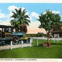 C. P. Huntington, Southern Pacific Railroad Company's Engine, No. 1 at ...