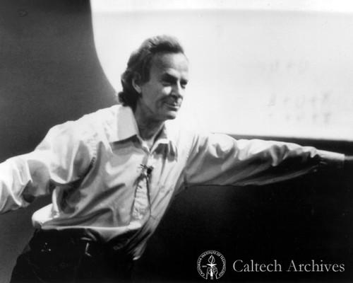 Richard Feynman lecturing on Caltech Seminar Day — Calisphere