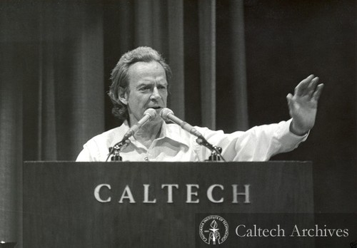 Richard Feynman lecturing at Caltech Seminar Day — Calisphere