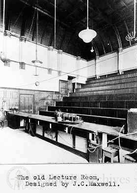 Cavendish Lab: the old Lecture Room designed by J.C. Maxwell — Calisphere